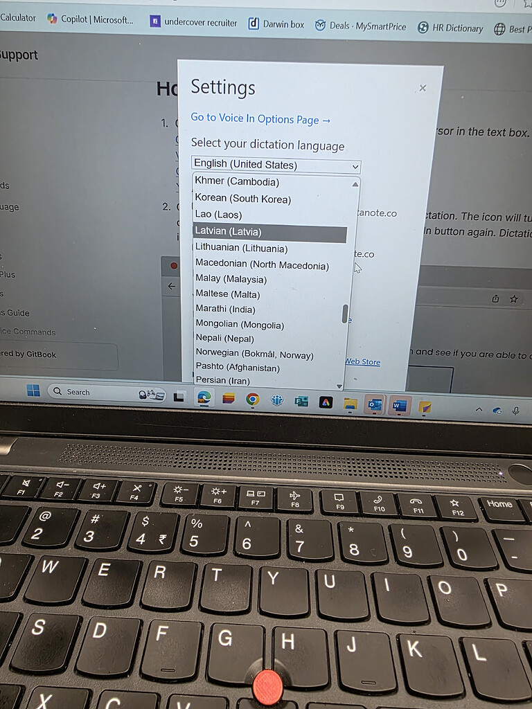 Missing languages - Voice In - Dictanote & Voice In Forum